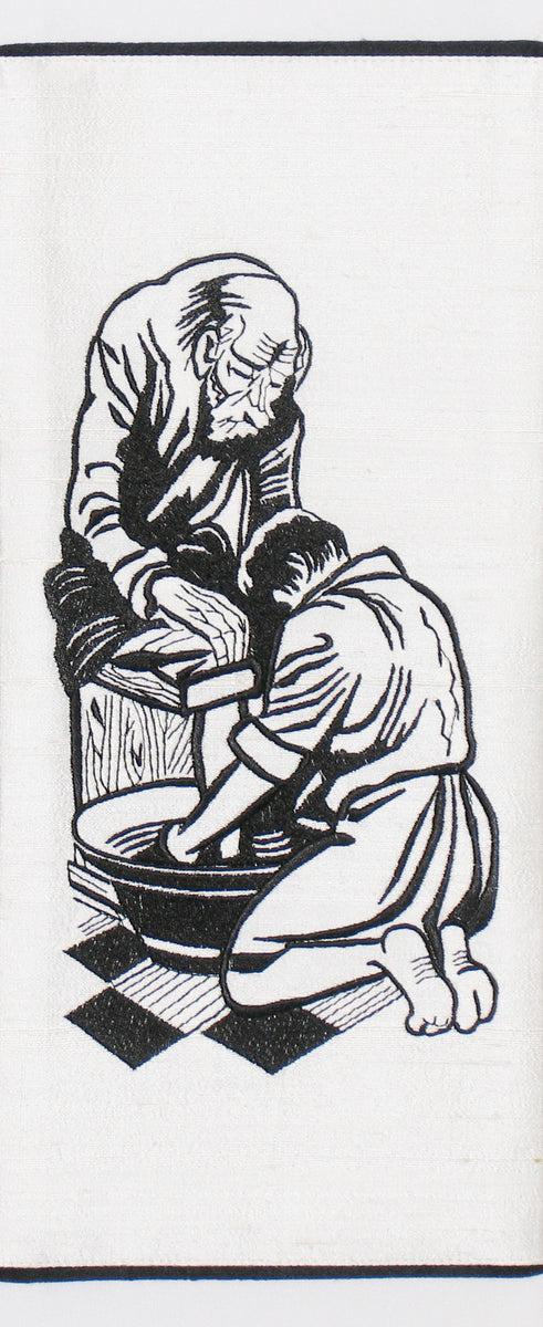 Deacon Stole Ref#35-5102 (Washing of the Feet) – Chagall Design Limited