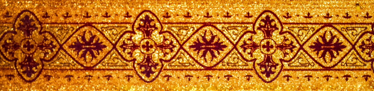 Leaves and Cross Palermo Banding Ref#B80-4008 (BY YARD) – Chagall ...